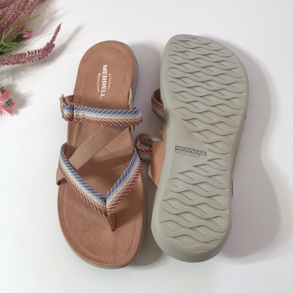 Merrell | Shoes | Merrell District Mendi Asymmetrical Thong Sandals ...